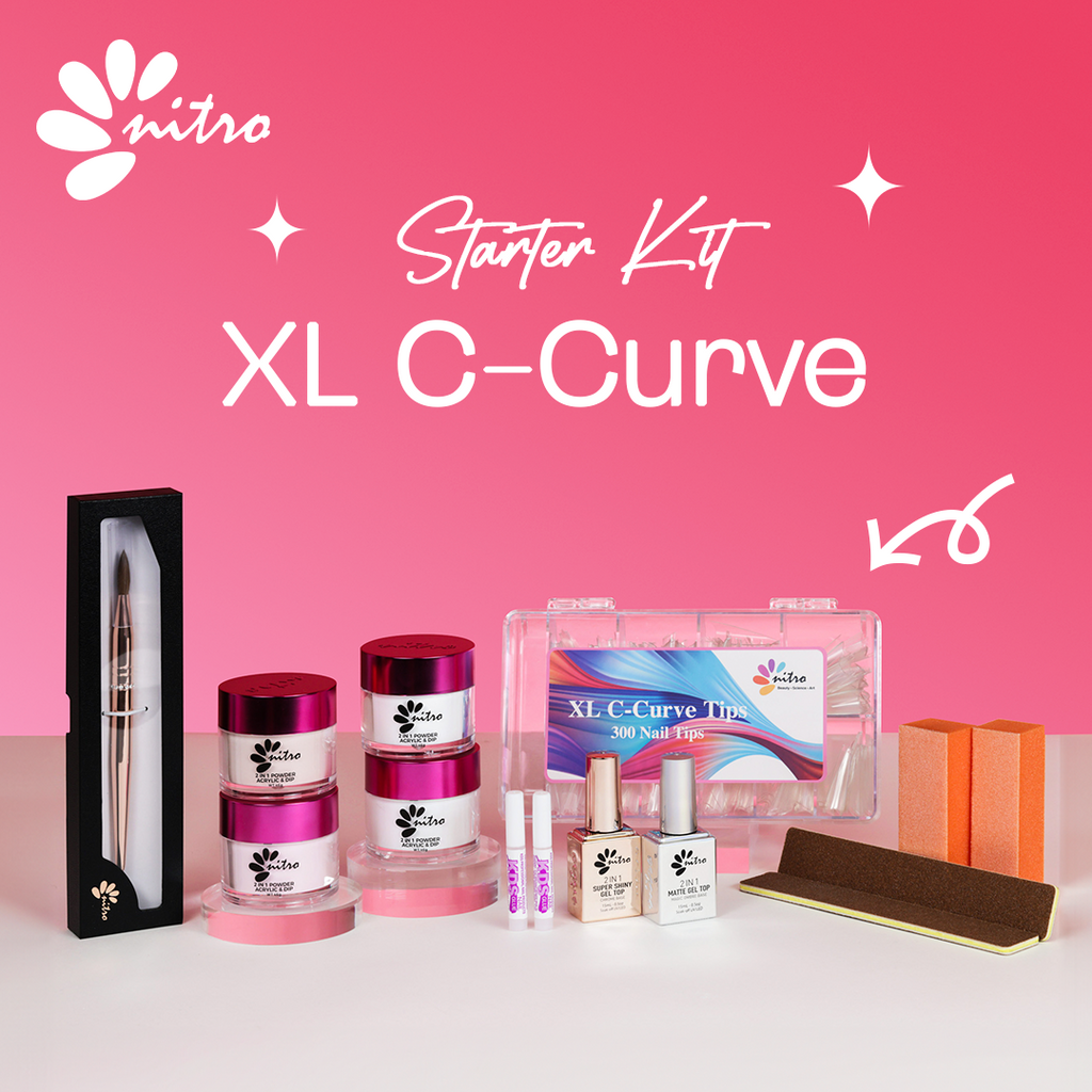 Acrylic Starter Kit - XL C-Curve – Nitro Nails