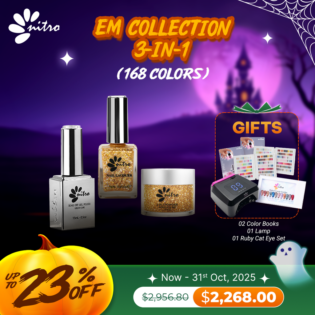 EM Collection 3-in-1 (168 Colors)) + FREE GIFTS – Nitro Nails