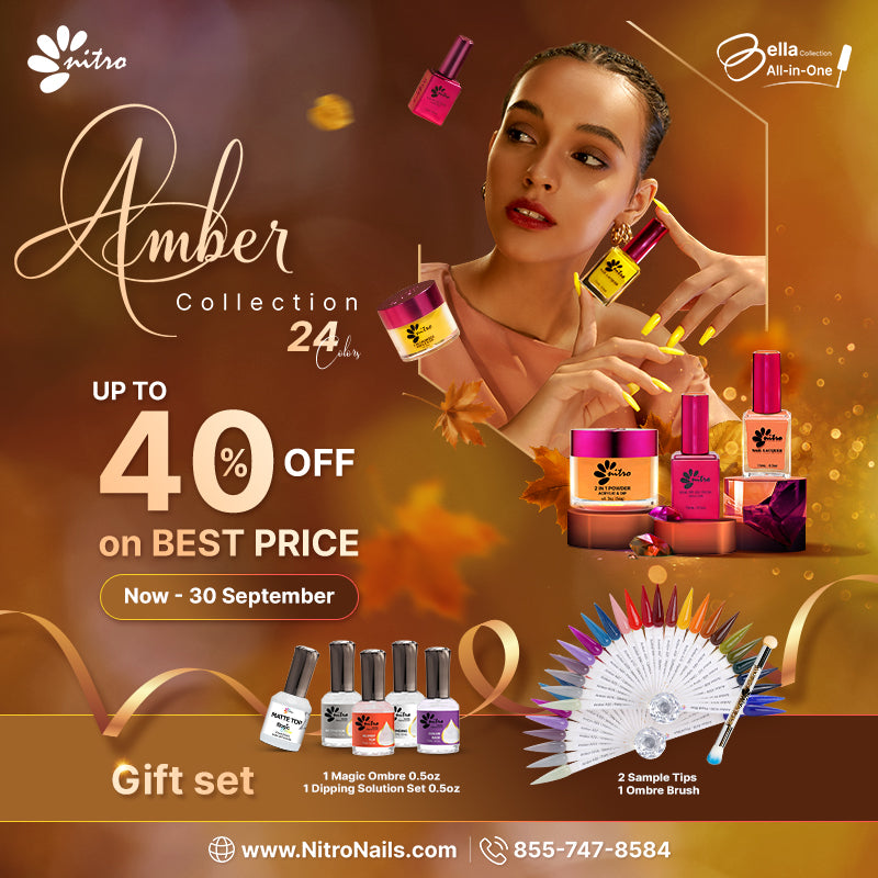 Amber 4-in-1 Acrylic/Dip Powder, Gel, & Lacquer (24 Colors) – Nitro Nails