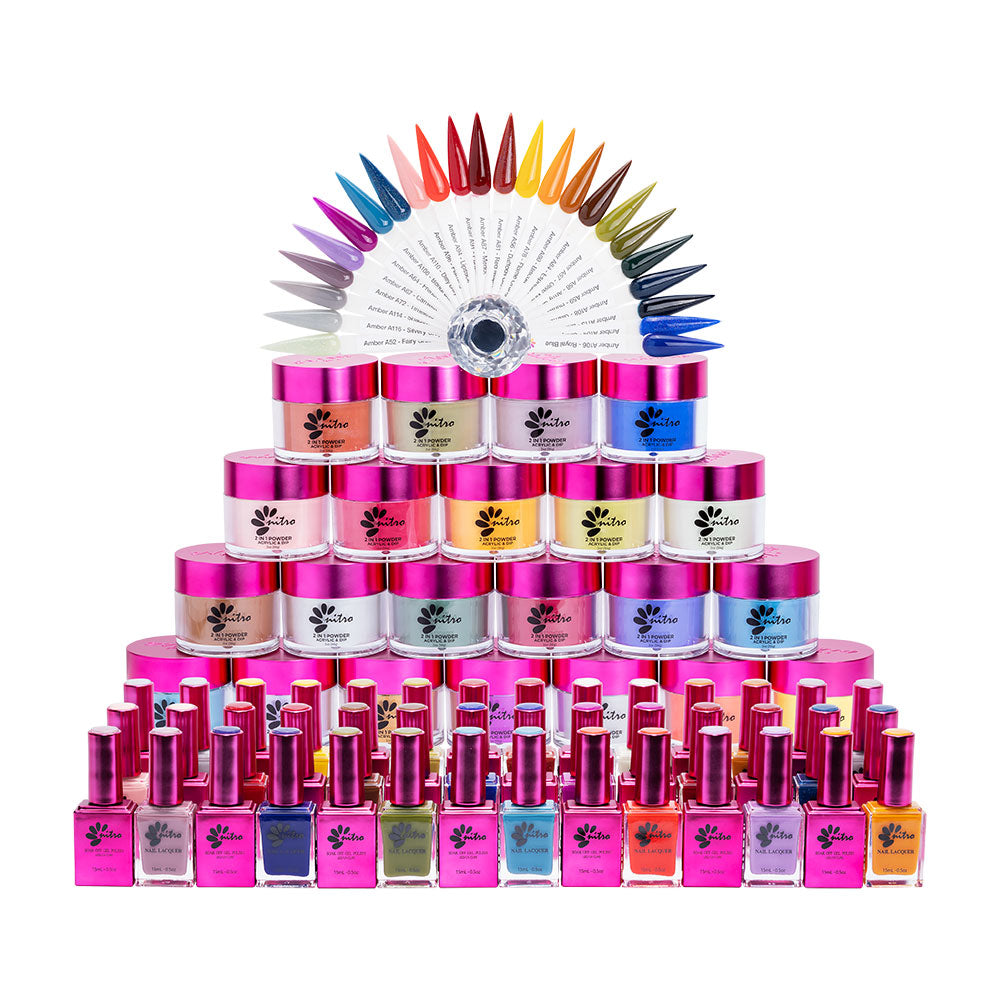Amber 4-in-1 Acrylic/Dip Powder, Gel, & Lacquer (24 Colors) – Nitro Nails
