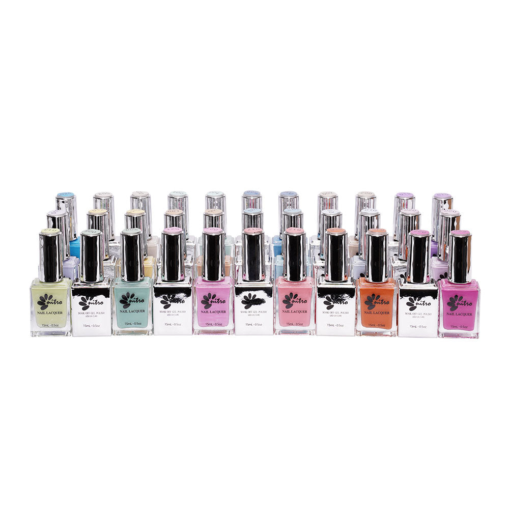 Rainbow Collection - Gel & Lacquer Duo (24 Colors) (Square Bottle ...