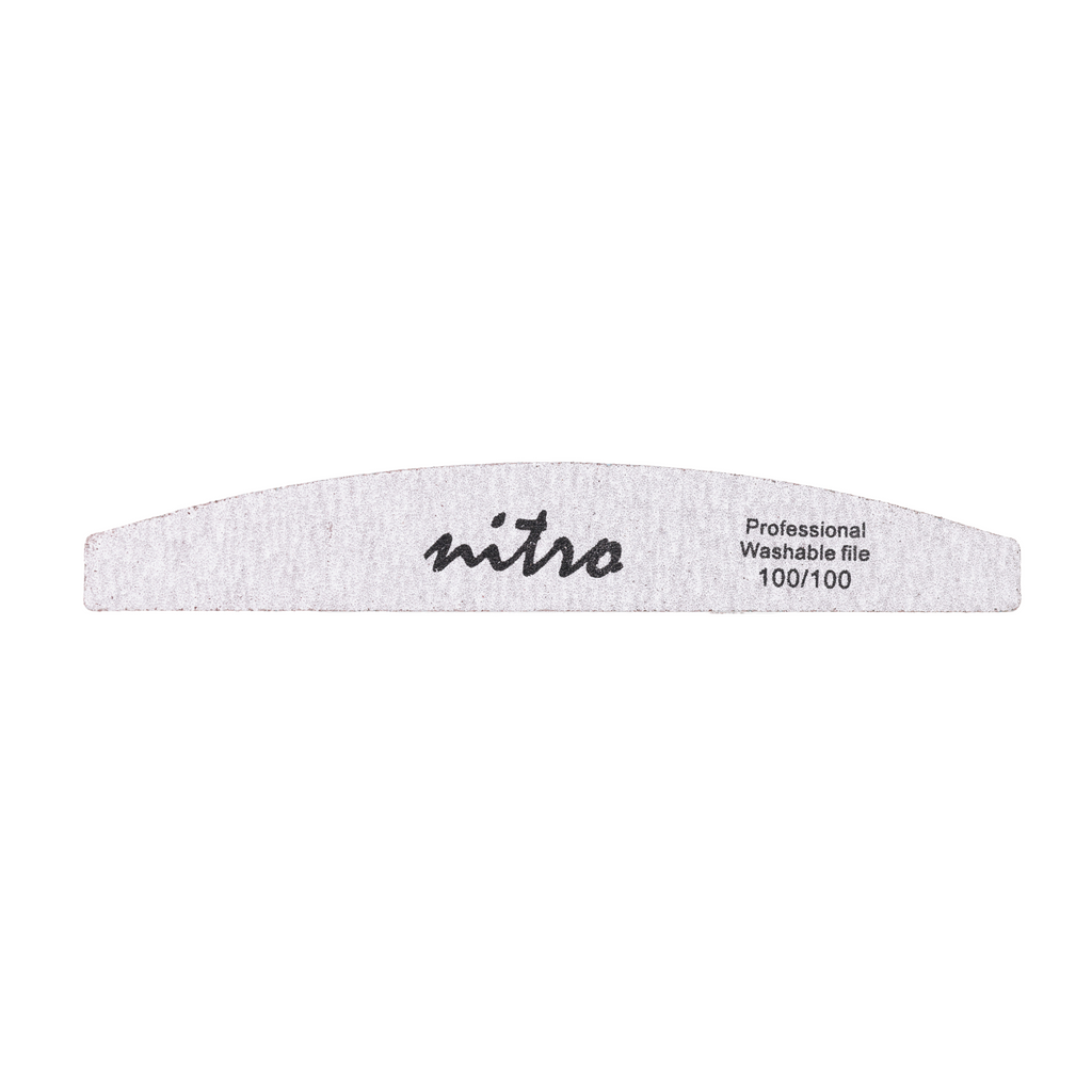 Nitro Nail File - Half Moon - 100/100 (10 pieces per pack) – Nitro Nails