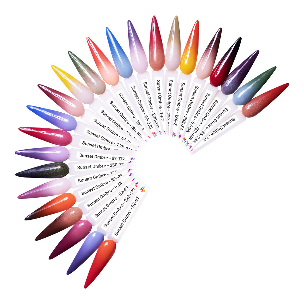 Sunset Ombre Sample Tip (24 Colors) – Nitro Nails