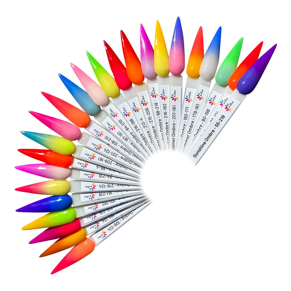Sunshine Ombre Sample Tips (24 Colors) – Nitro Nails