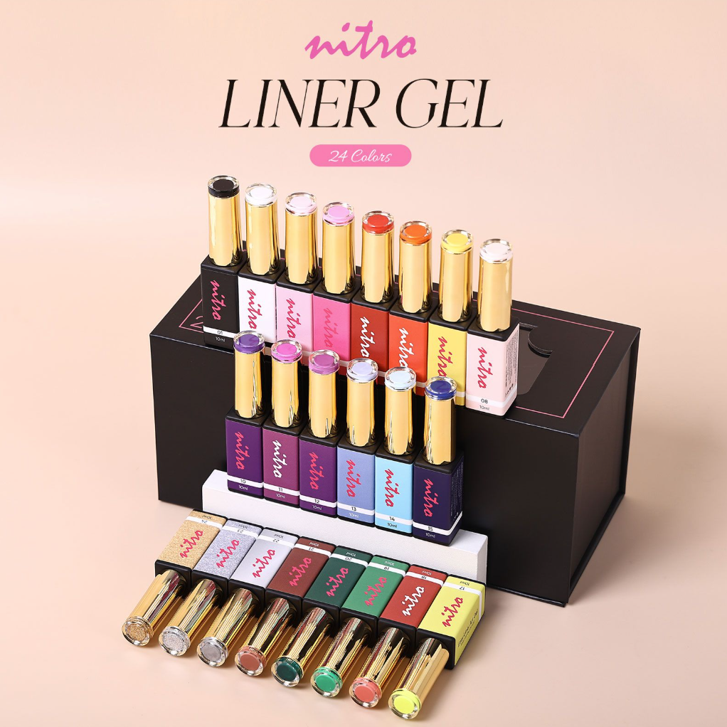 Gel Art Liner - Set of 24 colors (10ml) – Nitro Nails