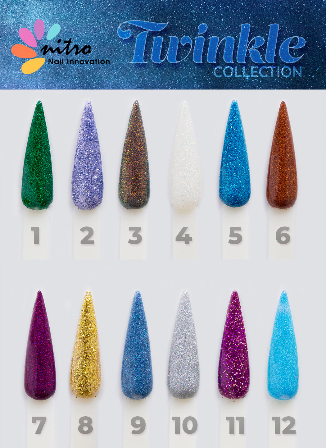 Twinkle Glitter Collection - Powder #11 – Nitro Nails